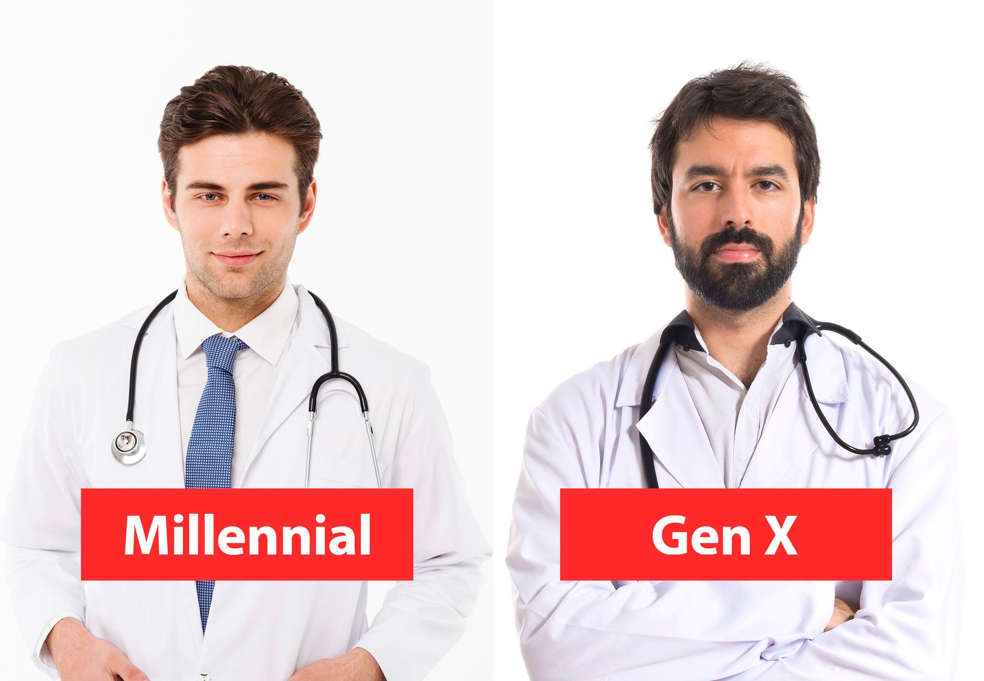 Doctor millennial vs. doctor "X"